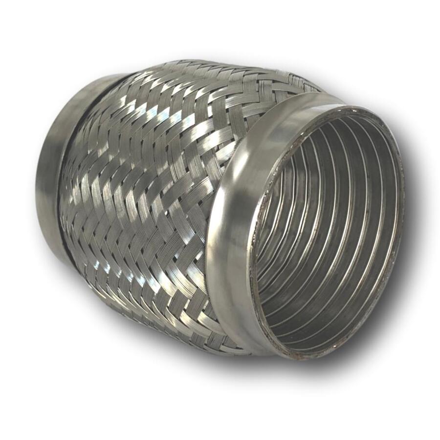 2" Inch Exhaust Flex Bellow Interlock Pipe Joint Stainless Collar Flexi ...