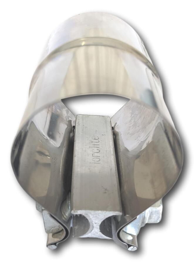 2" to 6" ID Flexible Exhaust Pipe Clamp Stainless Steel Band Tube Step ...