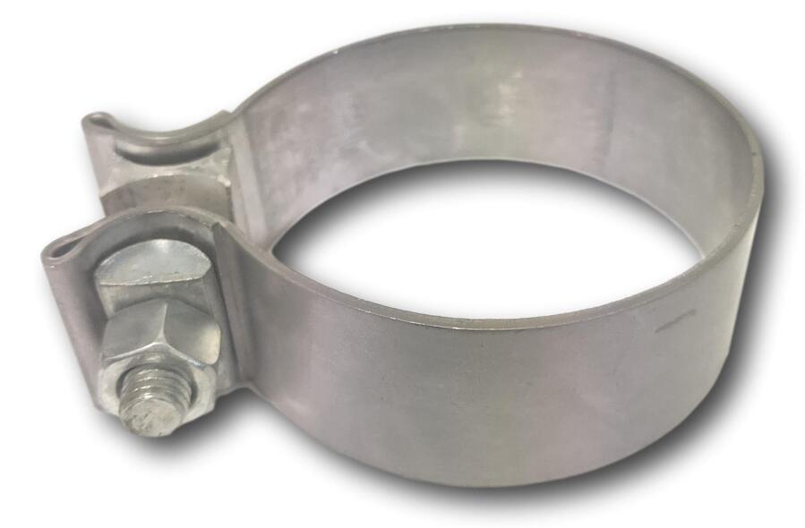 2" to 6" ID Exhaust Muffler Clamp Stainless Steel Single Bolt Band Clamps