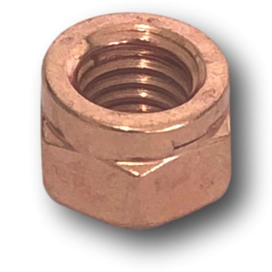 COPPER LOCK NUT FOR TURBO / MANIFOLD / DUMP PIPE SET OF 10 - M8 X 1.25 ...