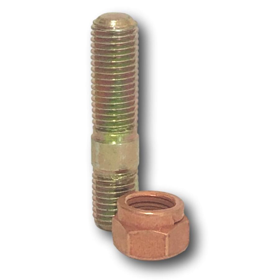 TURBO STUD & COPPER LOCK NUT SET OF 4 - M10 X 1.25 X 41MM LONG - HiiFlex