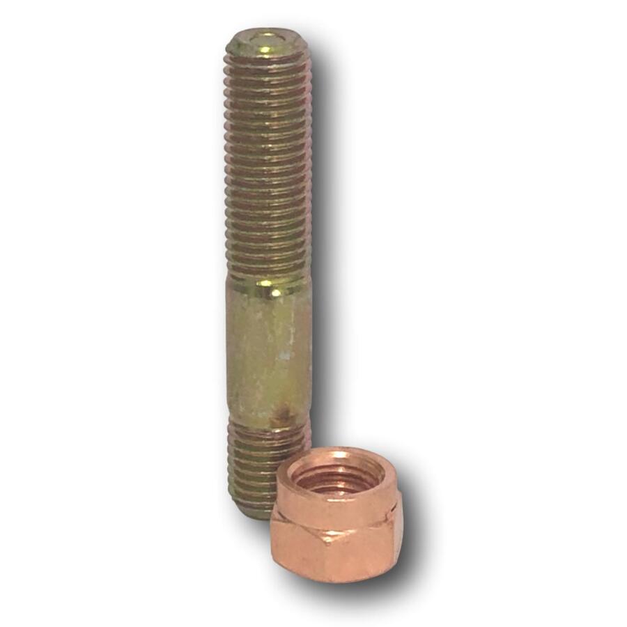 TURBO STUD & COPPER LOCK NUT SET OF 4 - M10 X 1.25 X 54MM LONG - HiiFlex