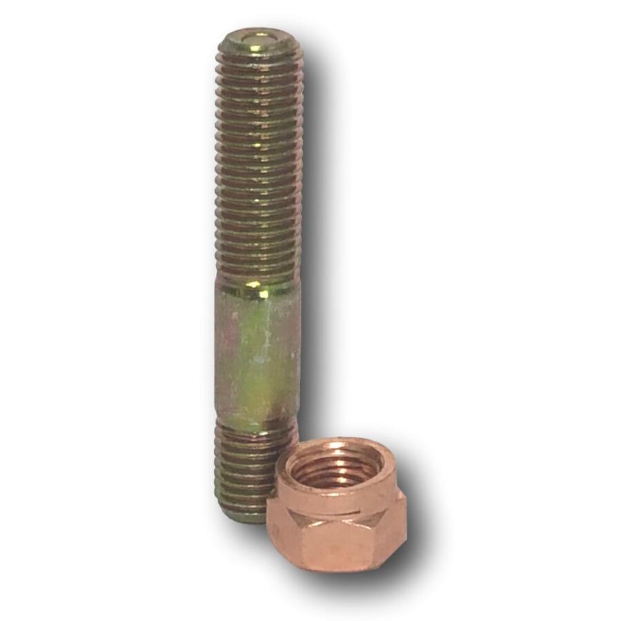 TURBO STUD & COPPER LOCK NUT FOR DUMP PIPE SET OF 6 - M10 X 1.25 X 54MM ...