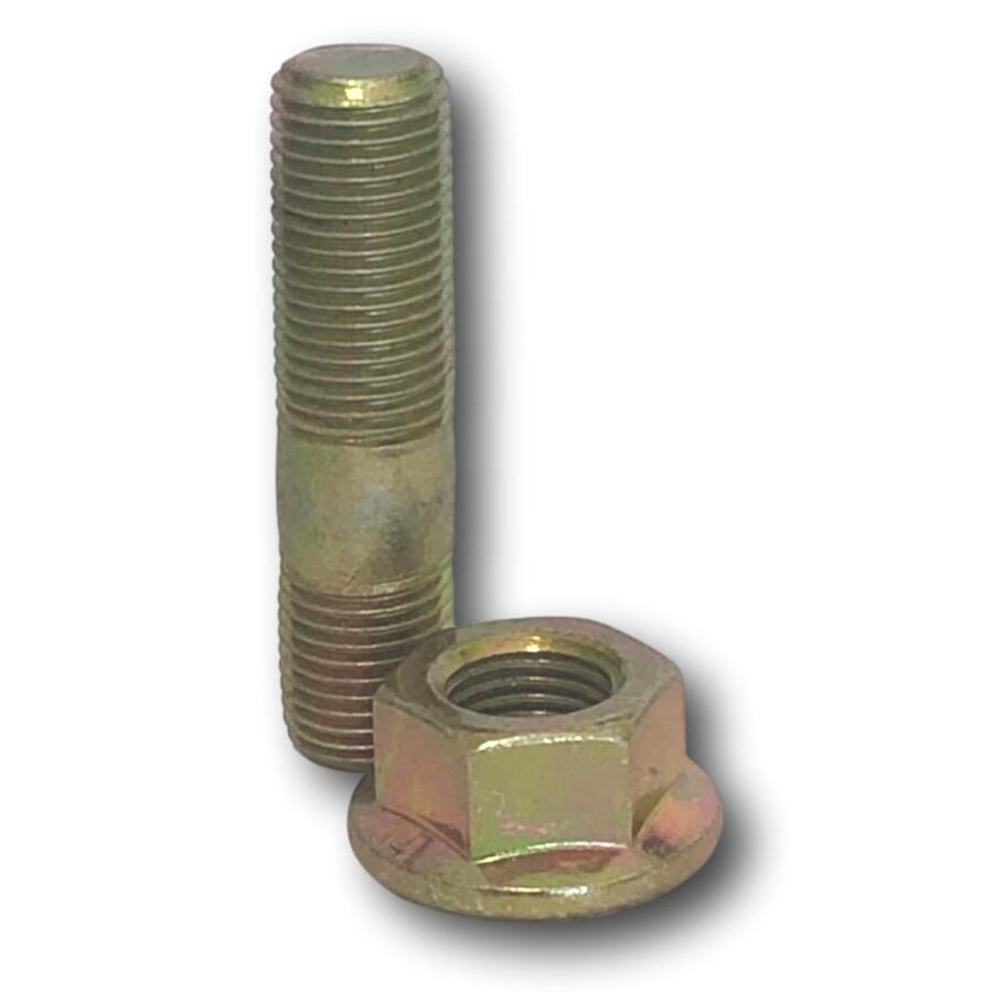 TURBO STUD & COPPER LOCK NUT SET OF 4 - M12 X 1.25 X 50MM LONG - HiiFlex