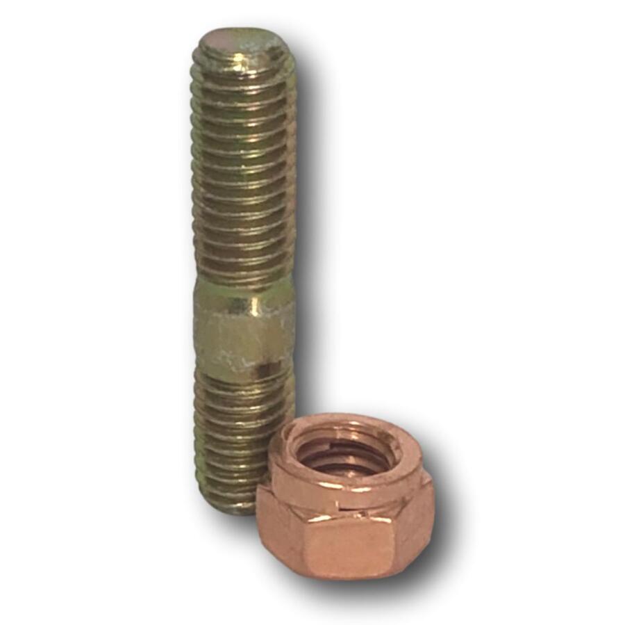 TURBO STUD & COPPER LOCK NUT FOR MANIFOLD SET OF 12 - M8 X 1.25 X 36MM ...