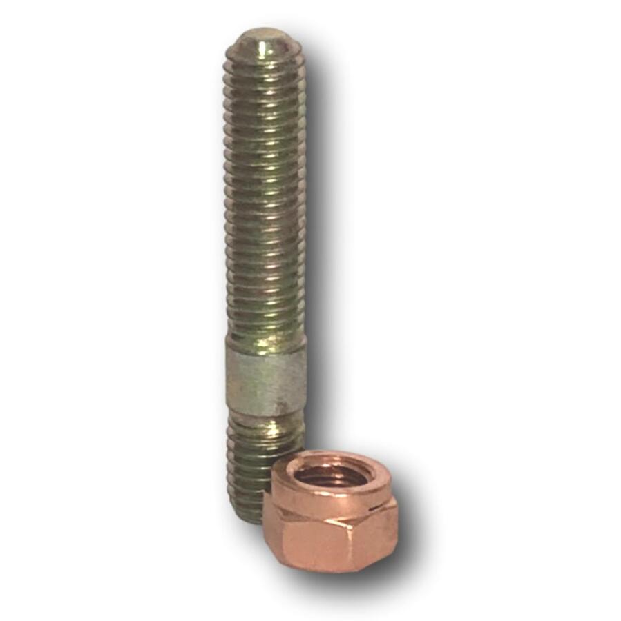 TURBO STUD & COPPER LOCK NUT SET OF 4 - M8 X 1.25 X 36MM LONG - HiiFlex