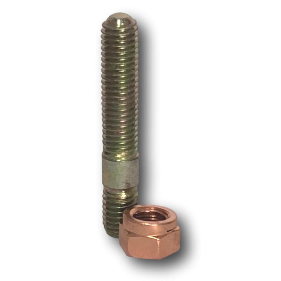 TURBO STUD & COPPER LOCK NUT FOR MANIFOLD SET OF 12 - M8 X 1.25 X 47MM ...
