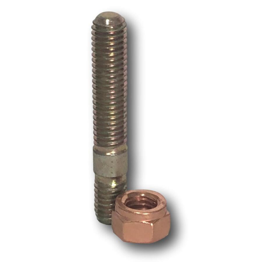 TURBO STUD & COPPER LOCK NUT DUMP PIPE/TURBO SET OF 9 - M8 X 1.25 X ...