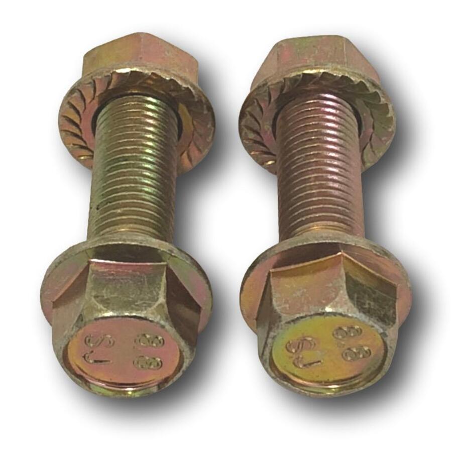 EXHAUST FLANGE PLATE BOLTS WITH FLANGE NUTS SET OF 2 MILD STEEL M10-1 ...