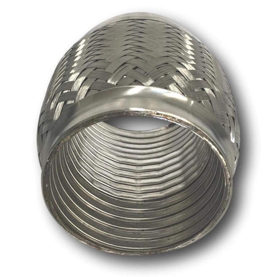 2" Inch Exhaust Flex Bellow Interlock Pipe Joint Stainless Collar Flexi ...