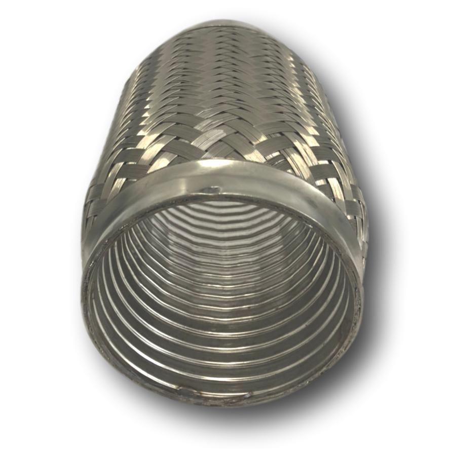 3" Inch Exhaust Flex Bellow Interlock Pipe Joint Stainless Collar Flexi ...