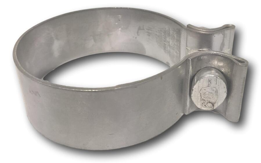 2" to 6" ID Exhaust Muffler Clamp Stainless Steel Single Bolt Band Clamps