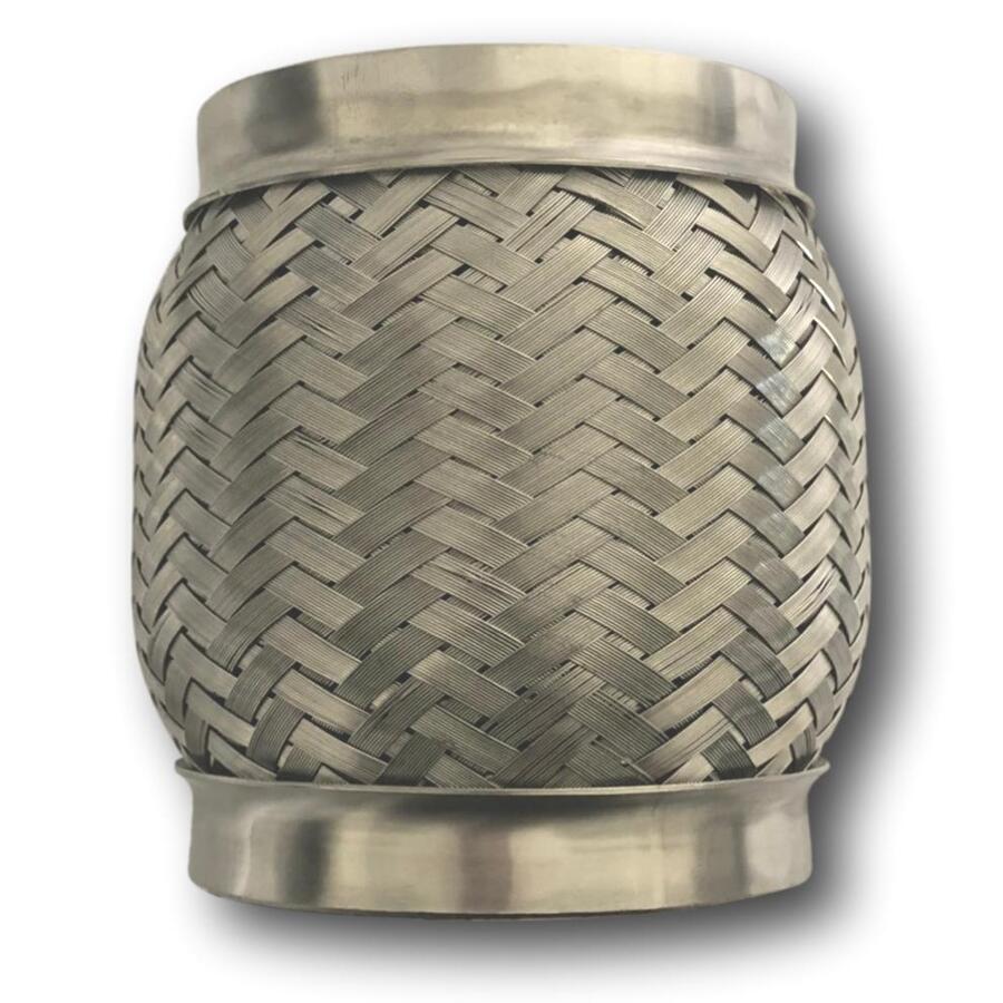 2" Inch Exhaust Flex Bellow Interlock Pipe Joint Stainless Collar Flexi ...