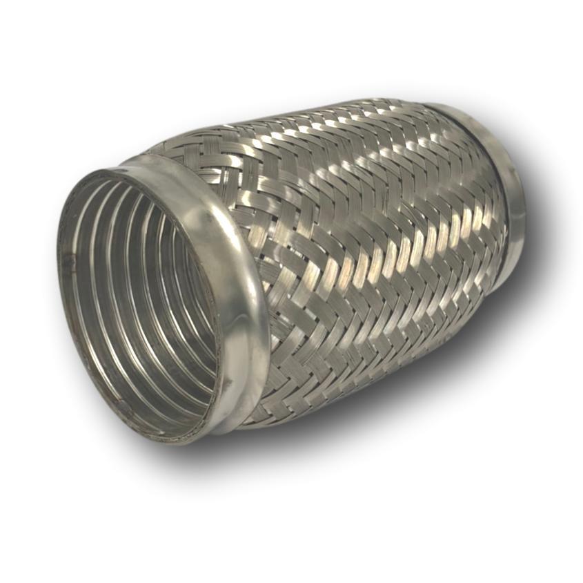 3" Inch Exhaust Flex Bellow Interlock Pipe Joint Stainless Collar Flexi ...